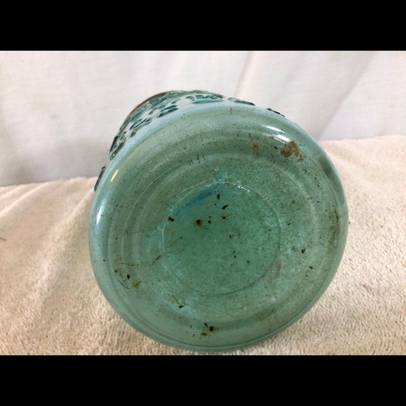 Sanitary Sure Seal | Kitchen | Vtg Blue Glass Ball Sure Seal Jar Wwire ...